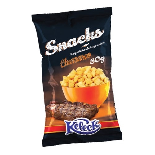 Snacks Keleck Churrasco Pacote 80g - Bom Retiro