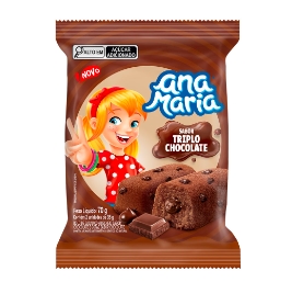 Bolo Sabor Triplo Chocolate Ana Maria 70g - Supermercado Castanha