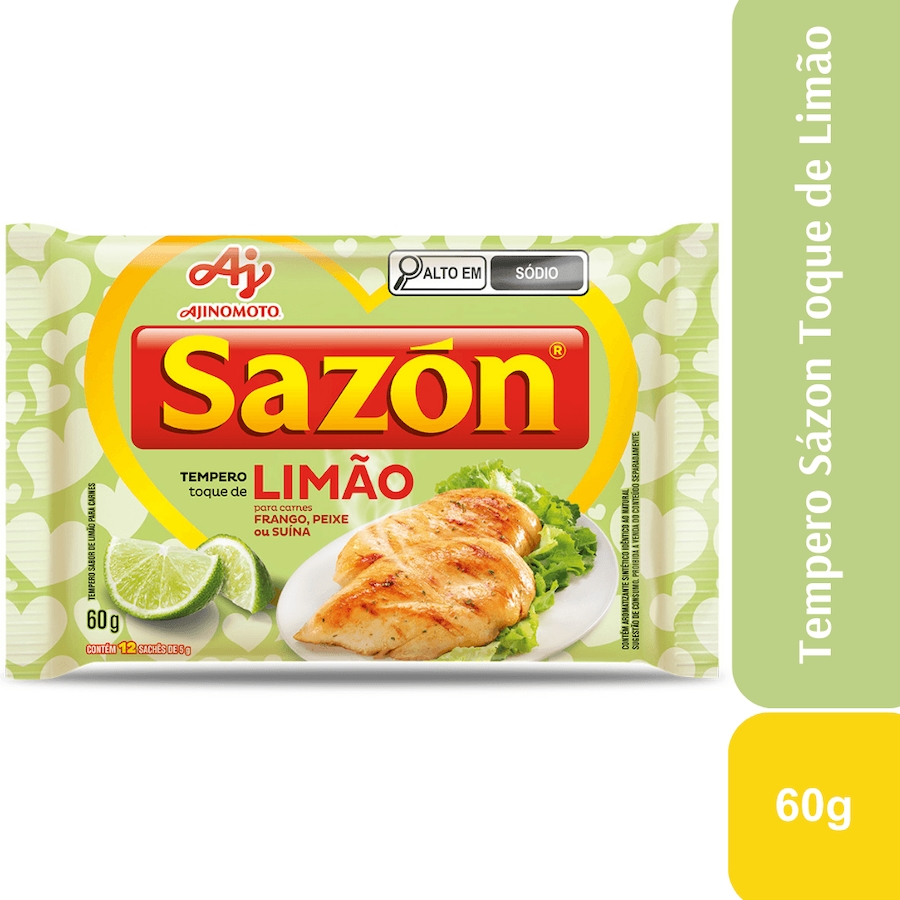Tempero em Po Sazon 60g Toque Limao - Nsa Supermercado *oeste*