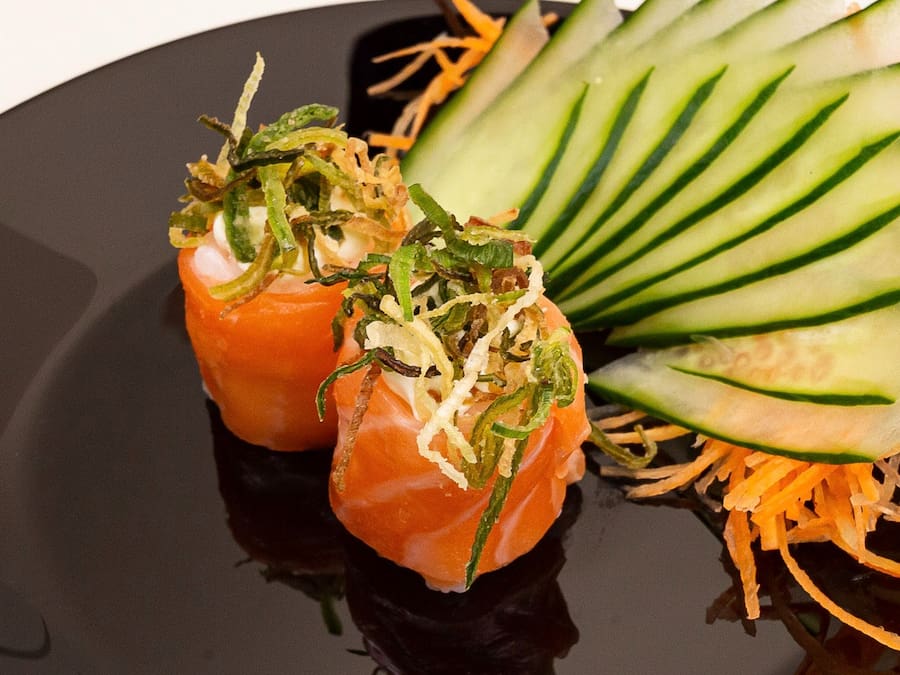 Joy salmão alho poró (2 un.) | Itachi Cozinha Oriental